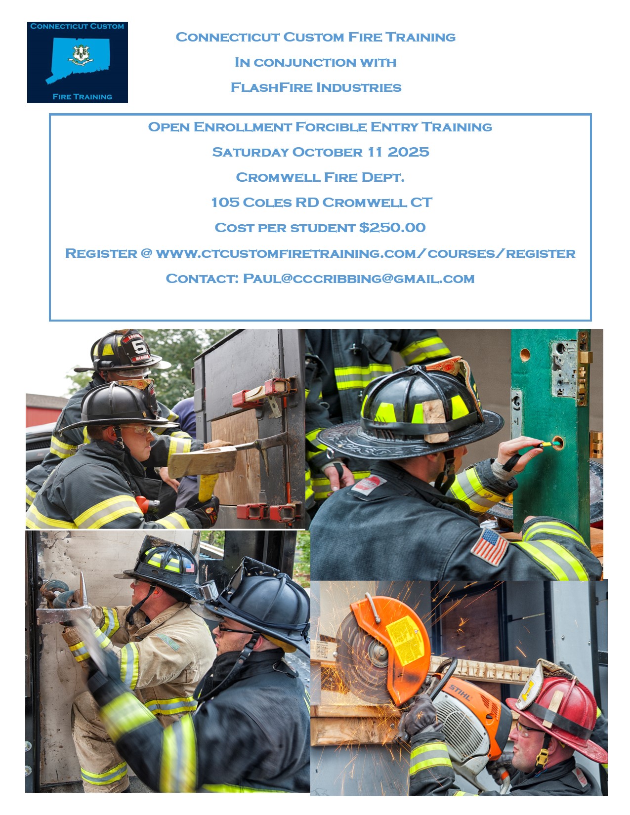Connecticut Custom Fire Training - Forcible Entry-Training